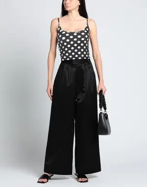 VICOLO Polka Dot Top - Black