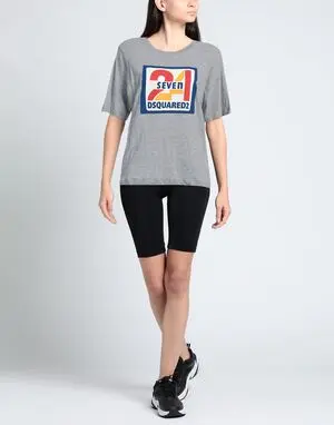 Dsquared2 T-shirt In Cotton And Viscose - Grey