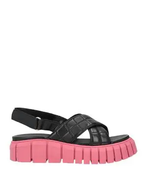 POLLINI Sandals Size Leather
