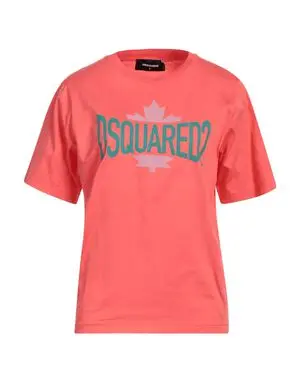 Dsquared2 Cotton Jersey T-shirt With Logo Print - Red