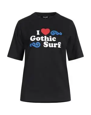 Dsquared2 Printed Cotton T-shirt - Black