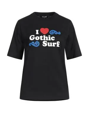Dsquared2 Printed Cotton T-shirt - Black