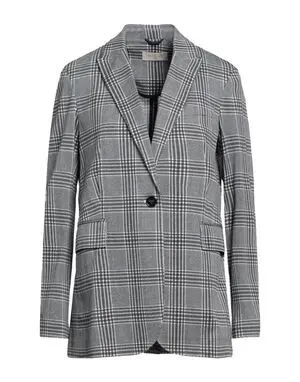 CIRCOLO 1901 Tartan Pattern Blazer - Blue