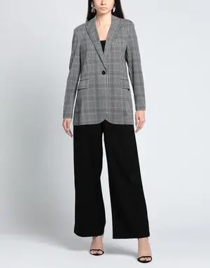 CIRCOLO 1901 Tartan Pattern Blazer - Blue