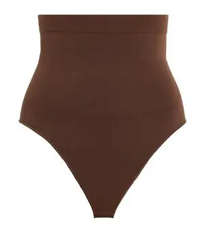 SKIMS Seamless Sculpt High-waist Thong - Brown