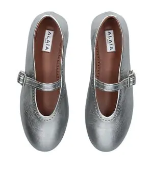 Alaïa Metallic Ballet Flats