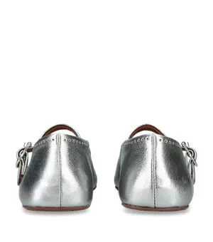 Alaïa Metallic Ballet Flats