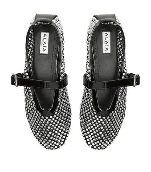 Alaïa Diamante Ballet Flats