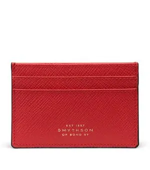 Smythson Panama Leather Card Holder Multi