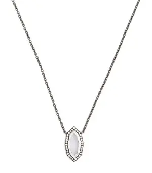 EVA FEHREN Black Gold And Diamond Prism Necklace