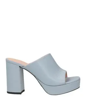 POLLINI Leather Platform Sandals