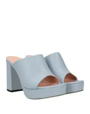 POLLINI Leather Platform Sandals