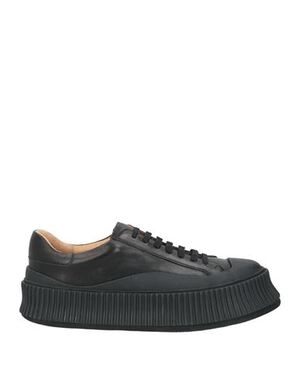 JIL SANDER Low-Top Leather Sneakers Black