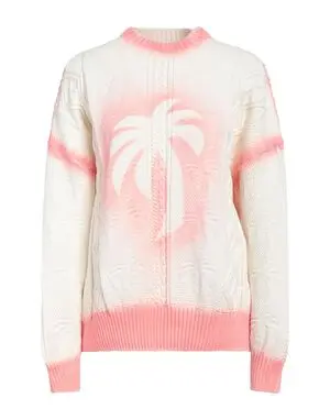 Palm Angels Sweater With Crewneck - Off White