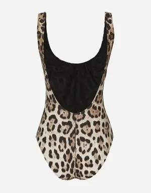 Dolce & Gabbana Leopard Print One-piece Swimsuit - Animal Print