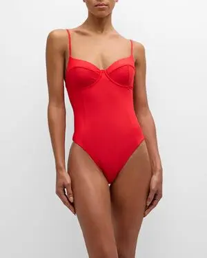 Ramy Brook Ramy Brook Jayda One-Piece Swimsuit Flame