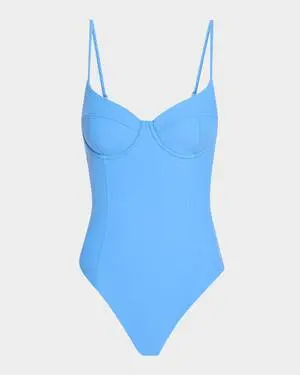 Ramy Brook Ramy Brook Jayda One-Piece Swimsuit Serene Blue