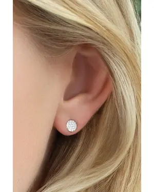 Phillips House 14k Yellow Gold Diamond Infinity Stud Earrings