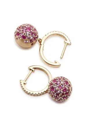 ROXANNE FIRST Bauble 14kt Gold Hoop Earrings