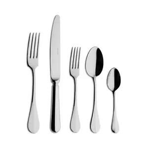 DEGRENNE PARIS Blois Flatware 5 Piece Place Setting - Silver