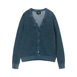 StÜssy Loose Gauge Cardigan - Blue
