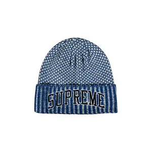Supreme Fair Isle Beanie Blue