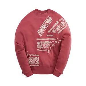 Palm Angels Bandana Print Crewneck - Red