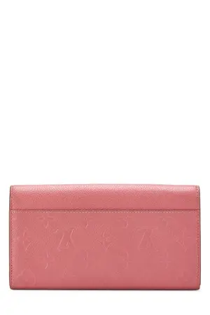 LOUIS VUITTON Monogram Empreinte Sarah Wallet - Pink
