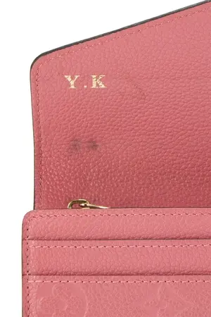 LOUIS VUITTON Monogram Empreinte Sarah Wallet - Pink