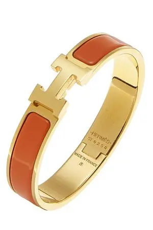 Hermès Enamel Clic-Clac 'H' Bracelet Narrow Black
