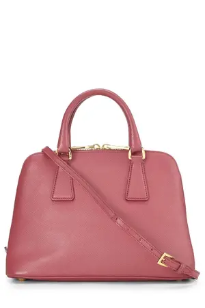 Prada Saffiano Promenade Top Handle Bag - Pink