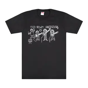 Supreme The Velvet Underground Drawing T-shirt - Black