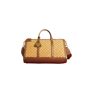 Gucci X Palace Triferg Canvas Gg-p Duffle Bag With Embossing