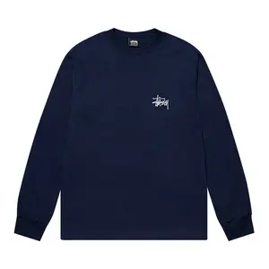 StÜssy Basic Long-sleeve Tee 'navy - Blue