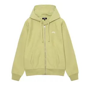 StÜssy Stock Logo Zip Hoodie - Green