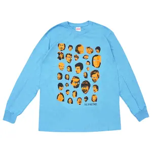 Supreme Faces Long-sleeve Tee - Blue