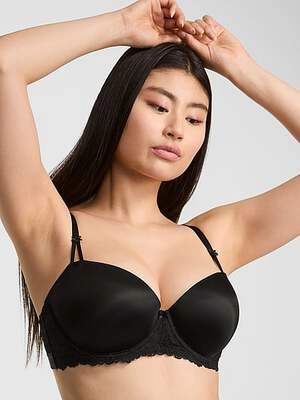 Pink Wink™ Push-up Balconette Bra - Black