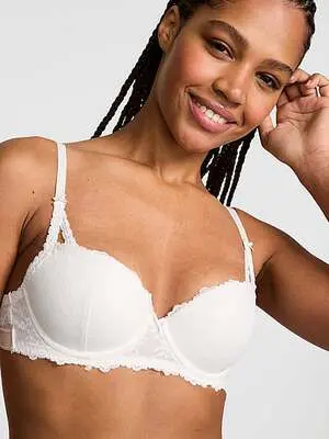 Pink Wink Wink™ Push-up Balconette Bra White,ivory