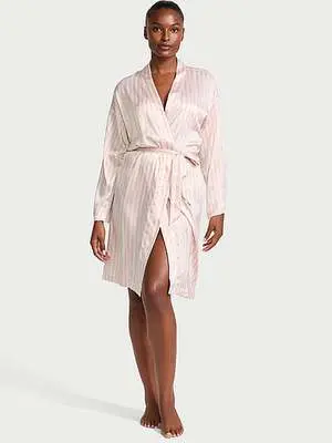 Victoria's Secret Signature Satin Midi Robe Print