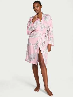 Victoria's Secret Signature Satin Midi Robe Print