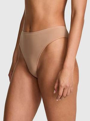 Pink Seamless Brazilian Panty Beige
