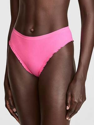 Pink Seamless Brazilian Panty - Pink
