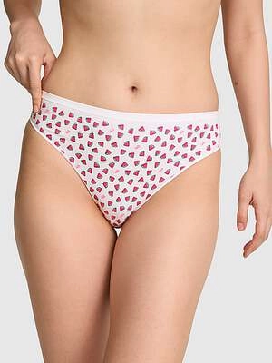 Pink Seamless Brazilian Panty - Print