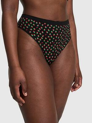 Pink Seamless Brazilian Panty Print