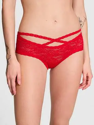 Pink Lace Cheeky Red