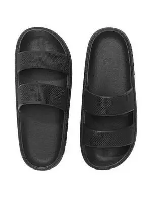 Pink Double Strap Pillow Slides