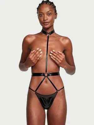 Victoria's Secret Faux Patent Leather Playsuit