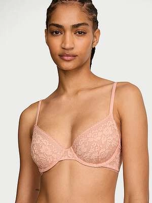 Victoria's Secret Body Victoria Invisible Lift Unlined Smooth Demi Bra - Beige