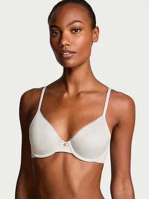 Victoria's Secret Body By Victoria Invisible Lift Unlined Smooth Demi Bra Grey