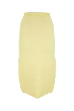 Bottega Veneta Bottega Veneta Stretch Cotton Blend Skirt - Yellow